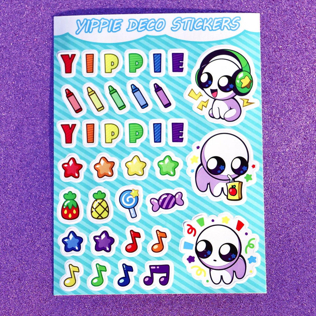 Yippie TBH Creature Deco Sticker Sheets - Etsy