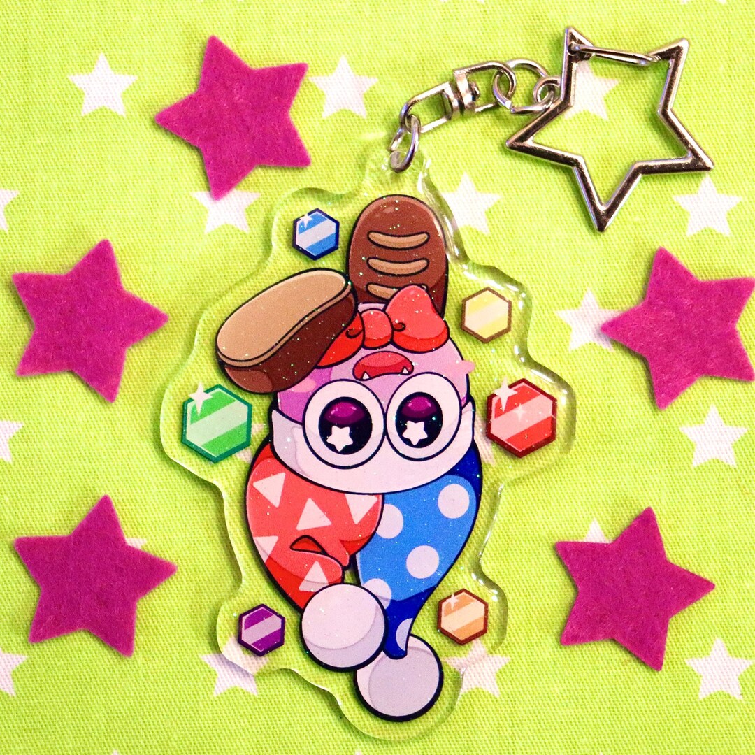 Marx Jester Glittery Acrylic Charm - Etsy