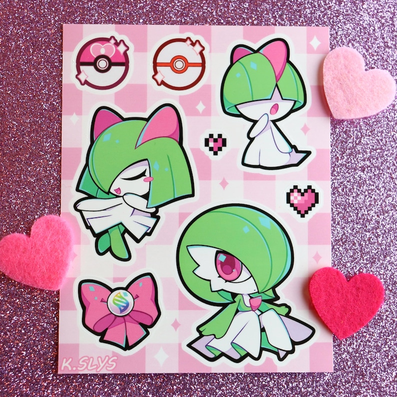 Gardevoir's Family Sticker Sheet - Etsy