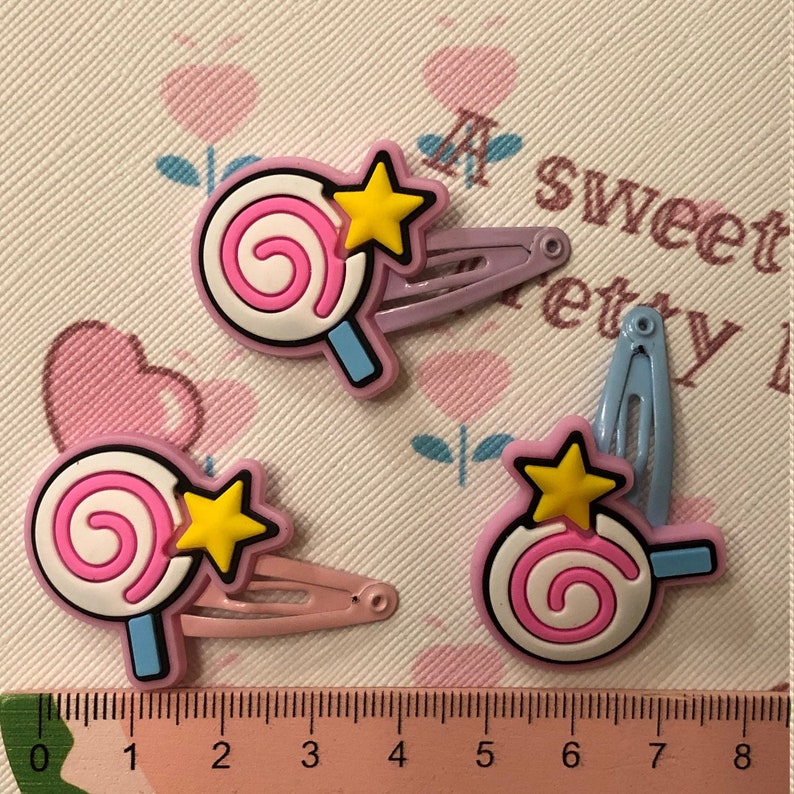 Kirby Invincible Candy Lollipop Hair Clips - Etsy Canada