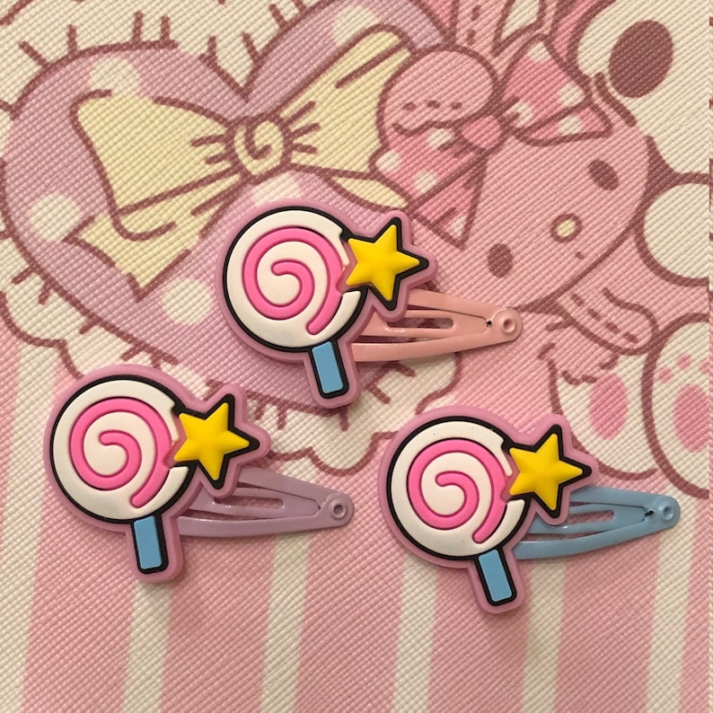 Kirby Invincible Candy Lollipop Hair Clips - Etsy Canada