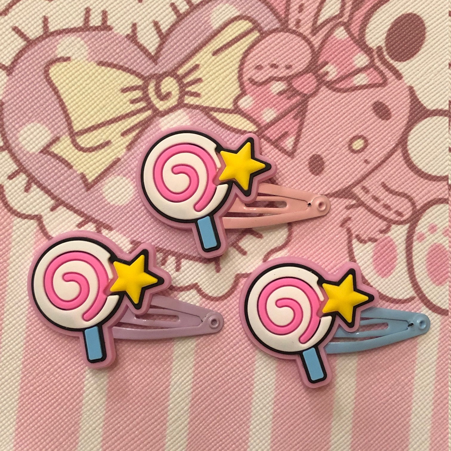 Kirby Invincible Candy Lollipop Hair Clips - Etsy Canada