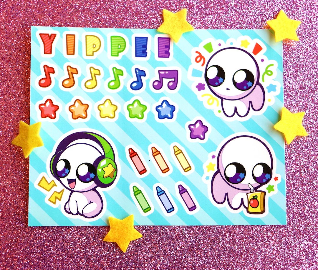 Yippee TBH Creature Deco Sticker Sheets - Etsy