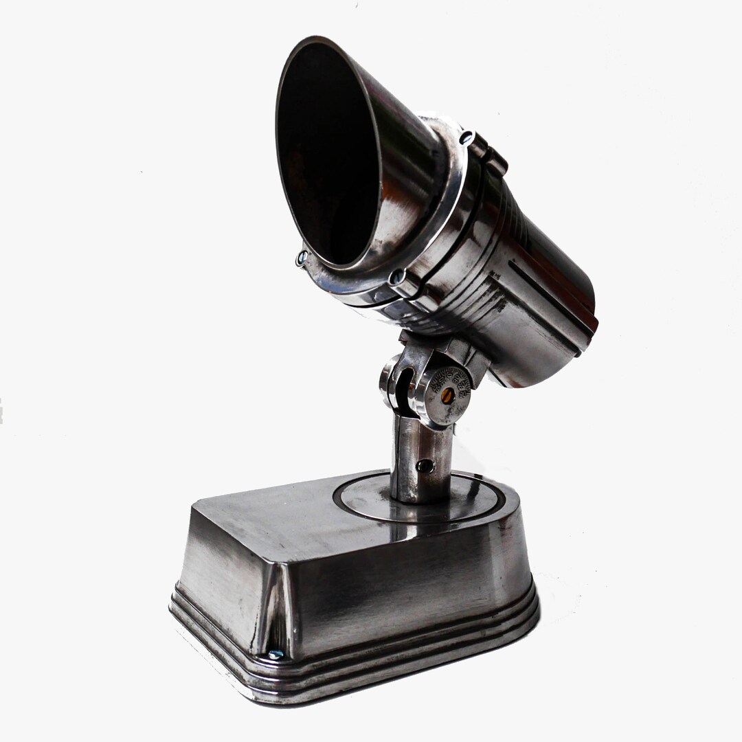 Old Small Spotlight in Polished Cast Aluminum - Etsy