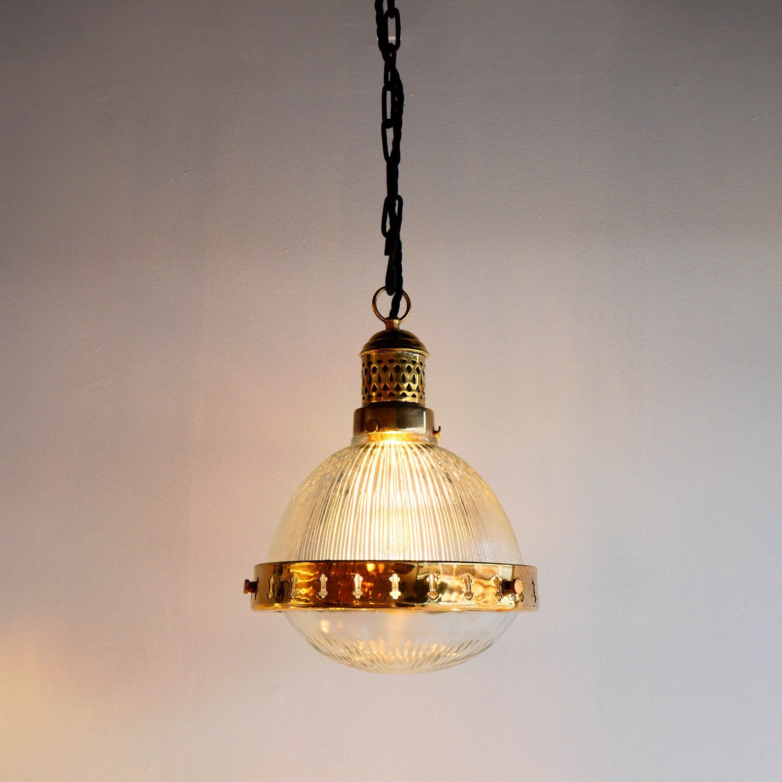 Suspension Made of Glass and Brass Jules Verne Small - Etsy