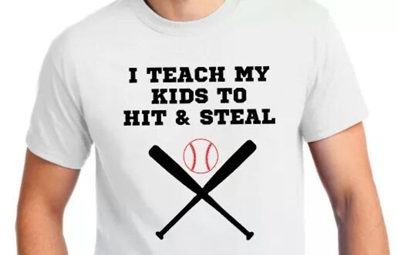 Baseball Dad Softball Dad I Teach My Kids to Hit & Steal - Etsy Baseball Dad Softball Dad I Teach My Kids to Hit & Steal - Etsy