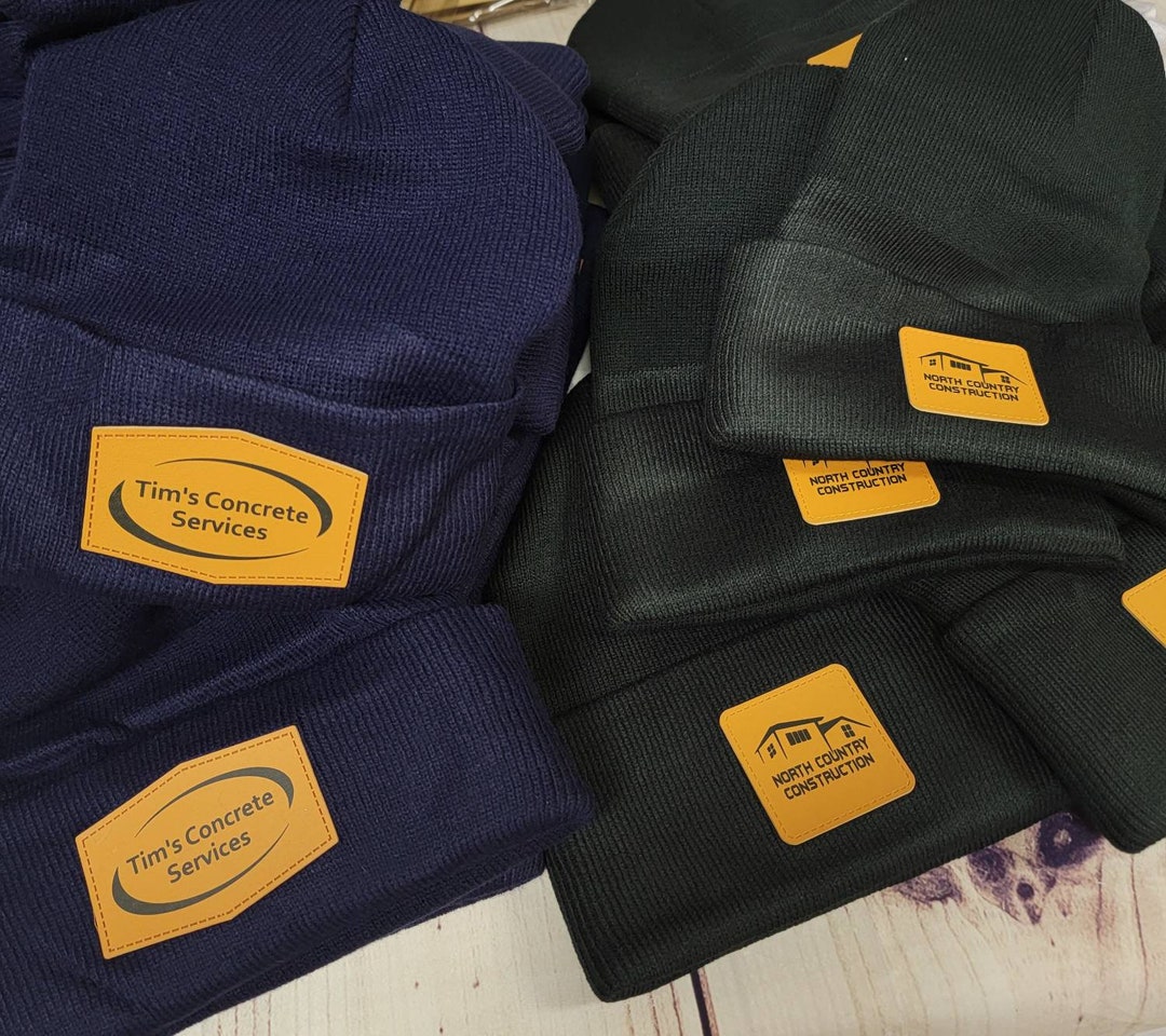 Custom Beanie Bulk Hats Winter Hats for Construction Workers Leather ...