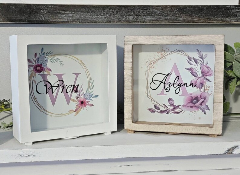 Kid's Money Bank Personalized Wood Piggy Bank Custom - Etsy