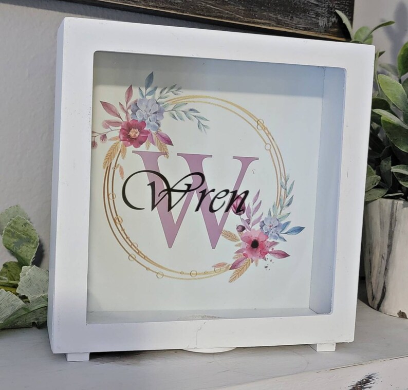 Girls Money Bank Personalized Piggy Bank Custom Wood Money - Etsy