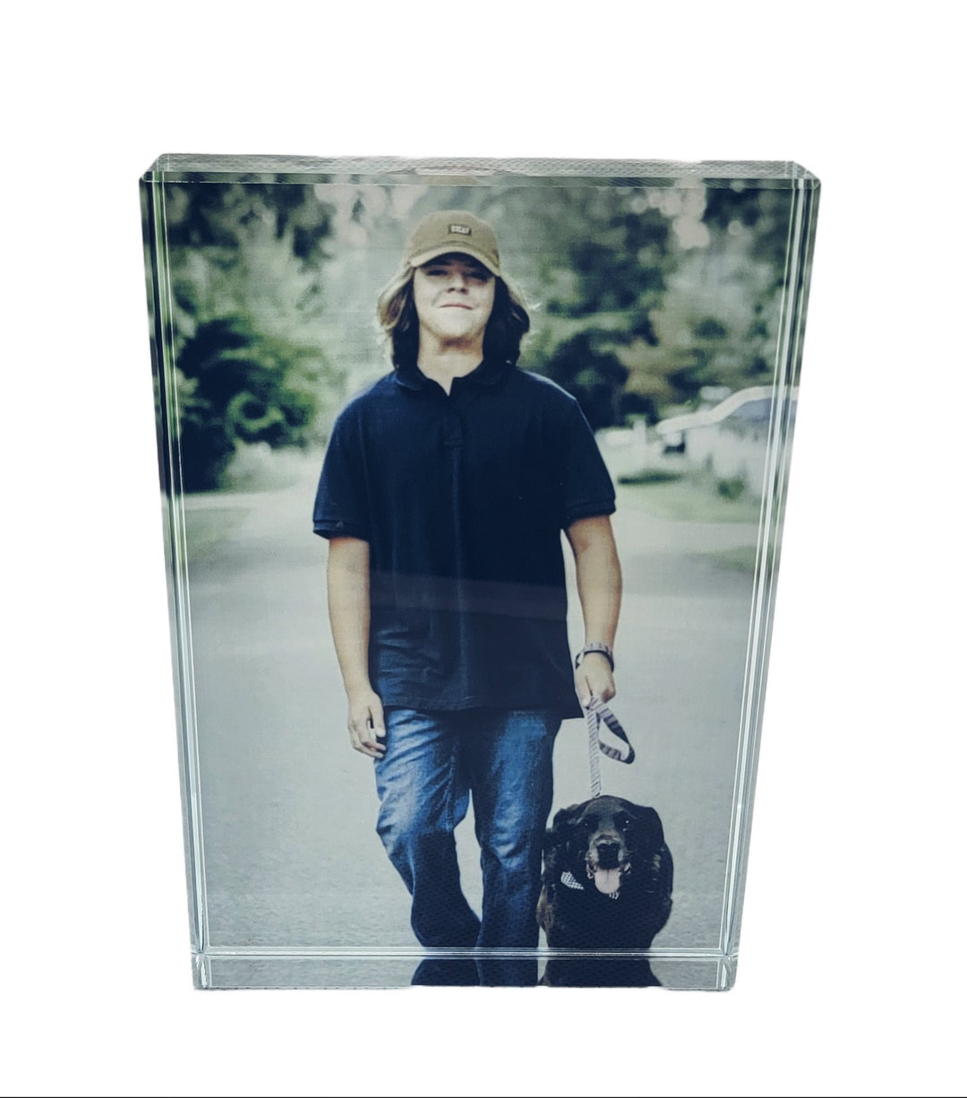 Custom Glass Photo Block - 3D Photo Gift - Christmas Gift ...