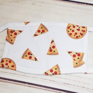 Pizza Face Mask - Fashion Face Mask - Donut Face Covering - Custom ...