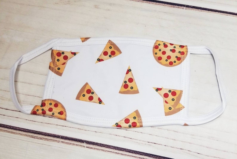Pizza Face Mask Fashion Face Mask Donut Face Covering - Etsy