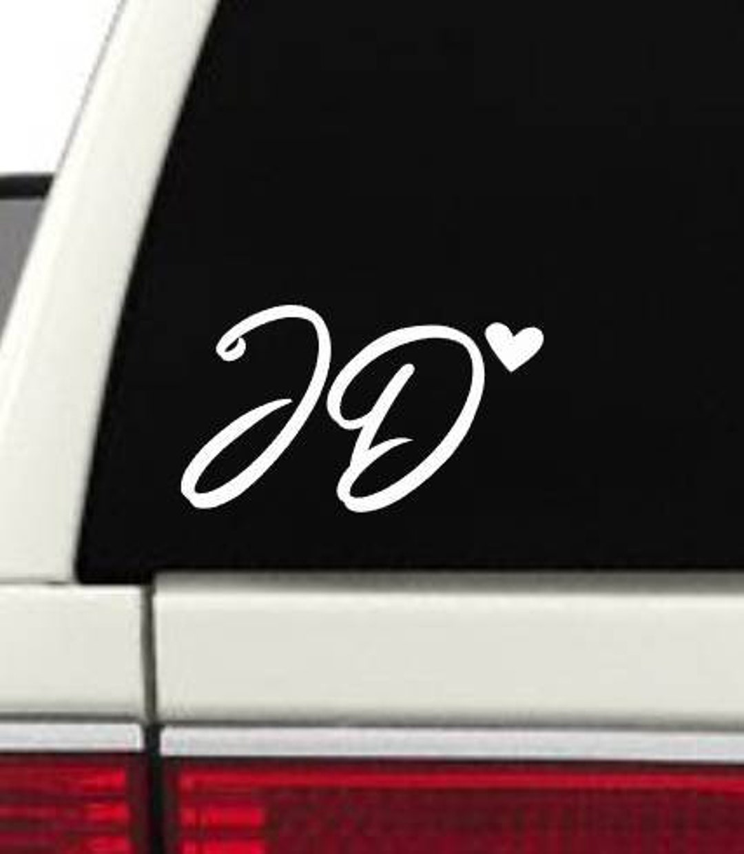 Car Decal - Initial Decal - Yeti Cup Sticker - Phone Decal - Car ...