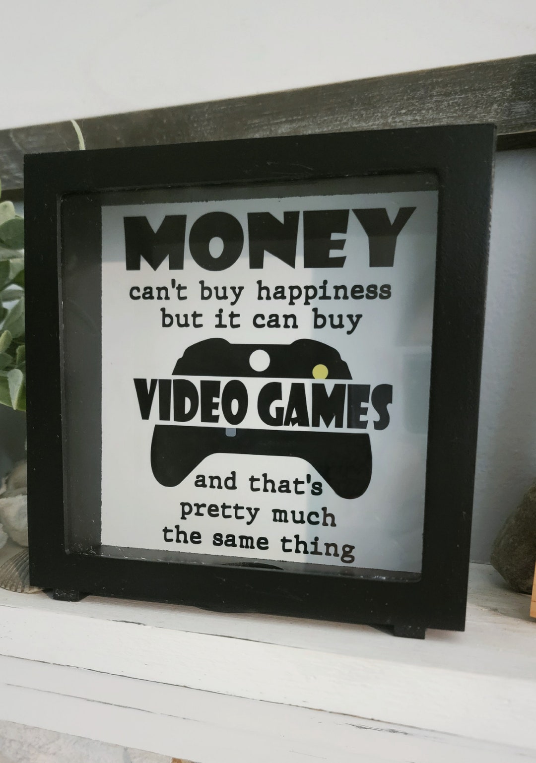 Video Game Money Bank - Video Game Fund Piggy Bank - Custom Wood Money ...