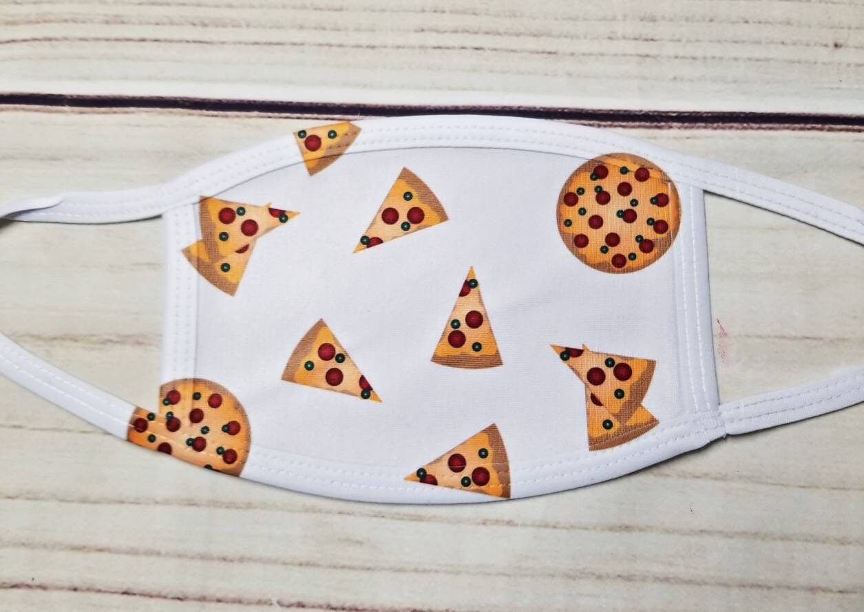 Pizza Face Mask Fashion Face Mask Donut Face Covering - Etsy