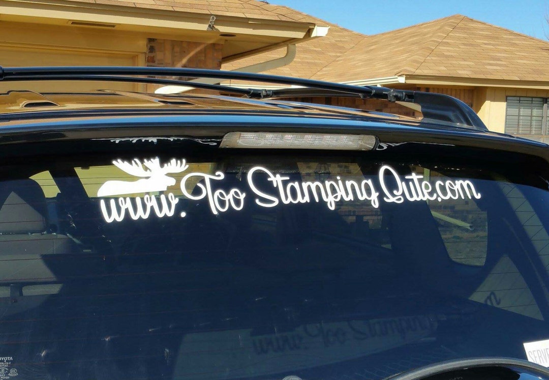 Custom Car Decal - Business Logo - Personalized Car Decal - Window ...