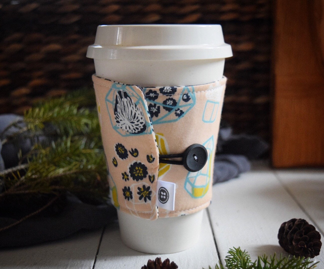 Kitchen & Dining Mugs Reusable & Reversible! Coffee Cup Sleeves Drink ...