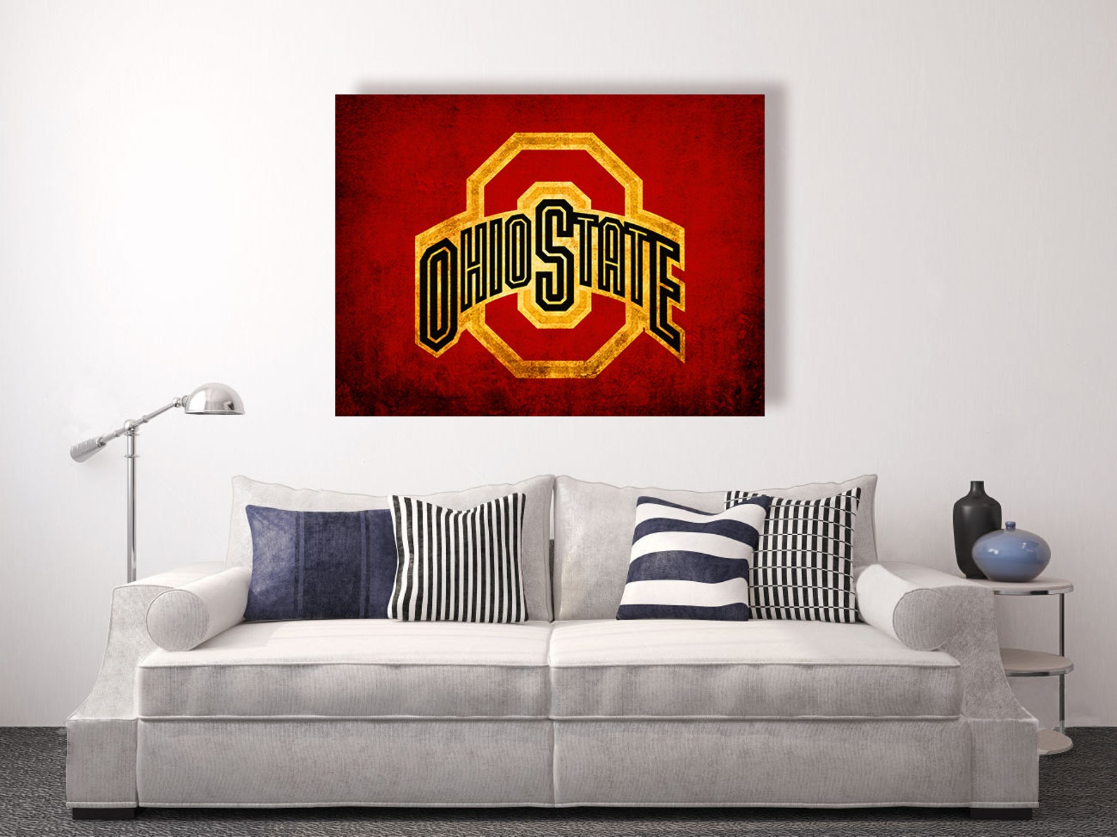 Ohio State Buckeyes Vintage Style Canvas Print: College Football Decor ...