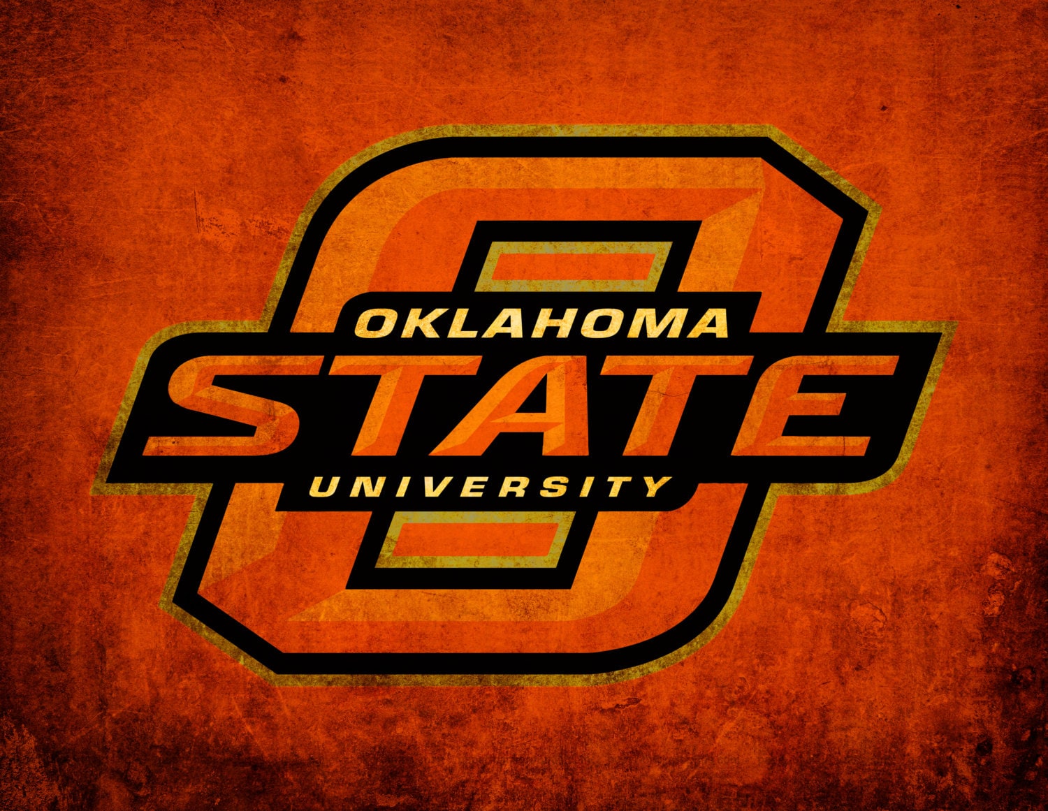 Oklahoma State University, Oklahoma State Cowboys Vintage Style Canvas ...