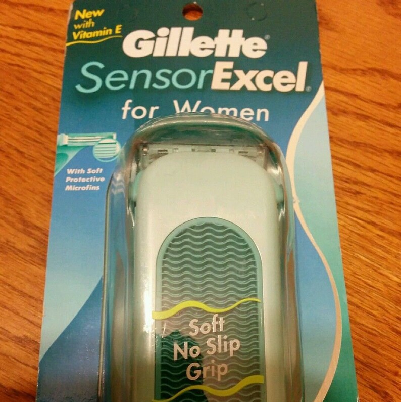 Gillette Sensor Excel Women's Handle Shaver NIP Vintage | Etsy