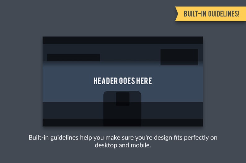 Tumblr Header Preview Template - Etsy