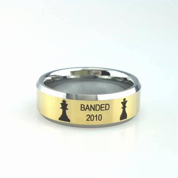 King Queen Tungsten Ring - Etsy