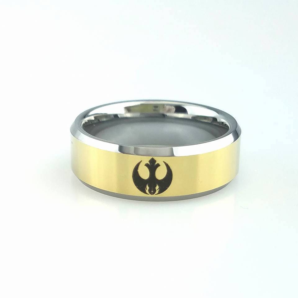 Star Wars Ring, Star Wars Rebel Jedi Tungsten Ring, Tungsten Wedding ...