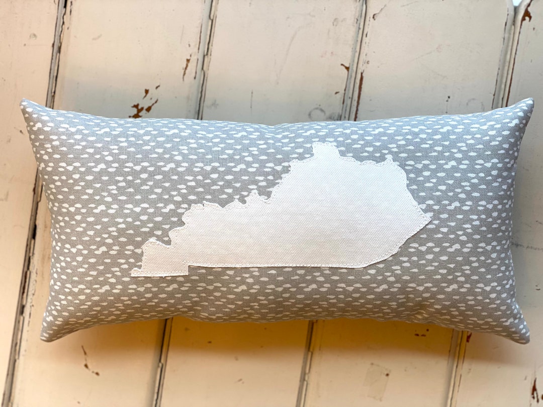 Small Neutral Kentucky Pillow - Etsy