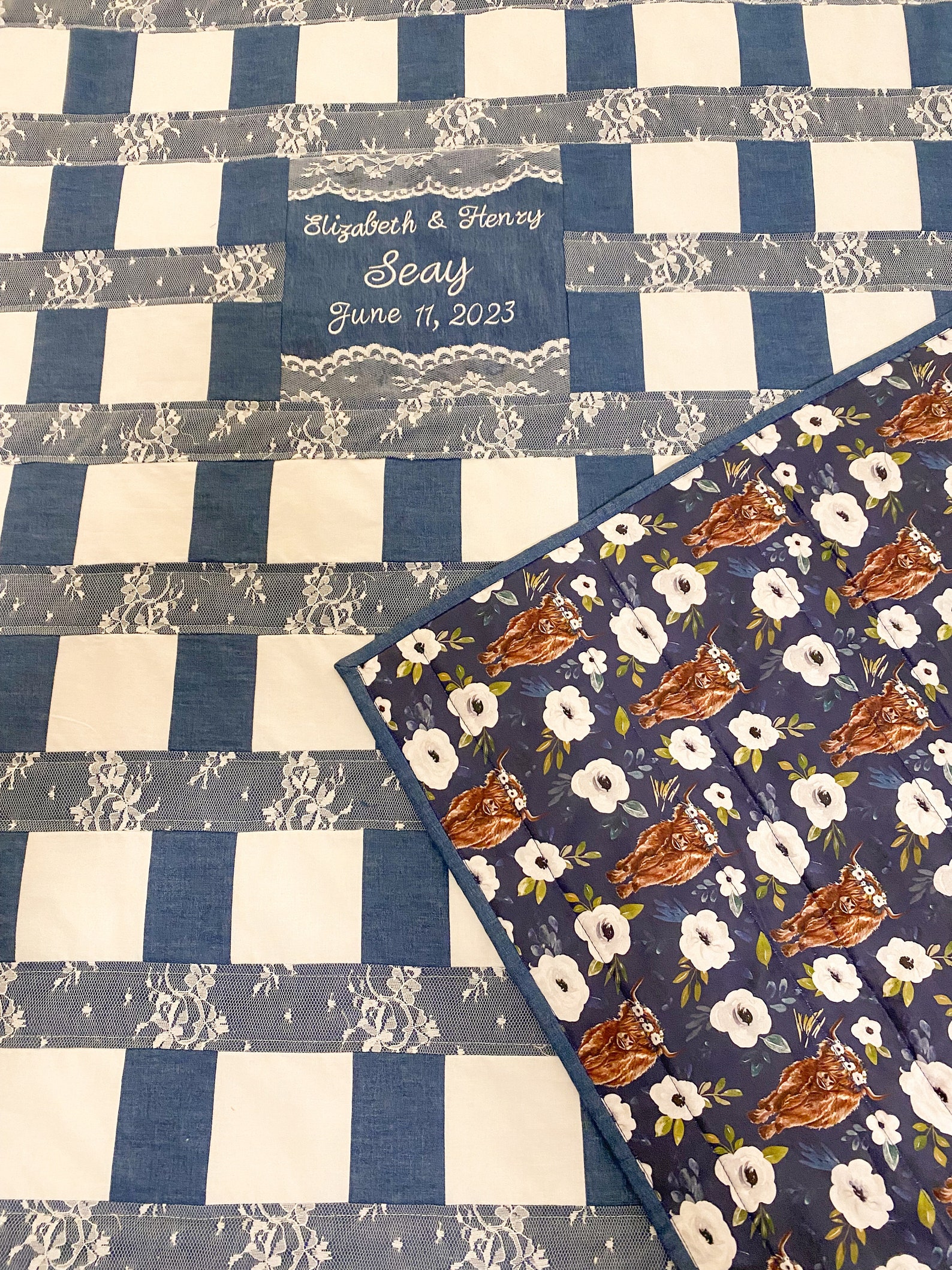 Custom Autograph Memory Quilt, Personalized, Custom Made, Choice or ...