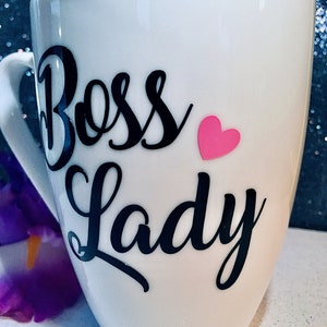 Boss Lady Mug / Boss Coffee Cup / Female Boss Christmas Gift/ Best Boss ...