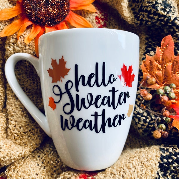 Sweater Weather Coffee Mug - Etsy