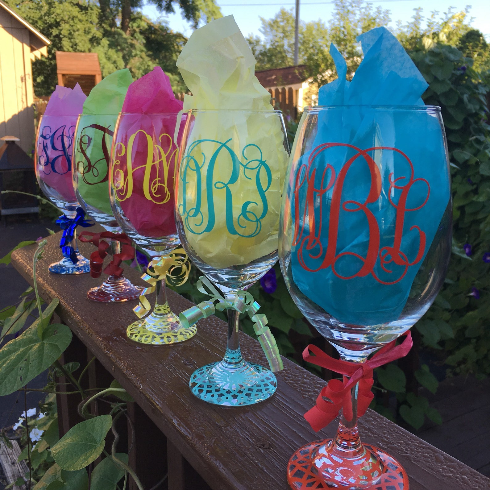 Monogrammed Wine Glass 21st Birthday Wine Glass Personalized - Etsy