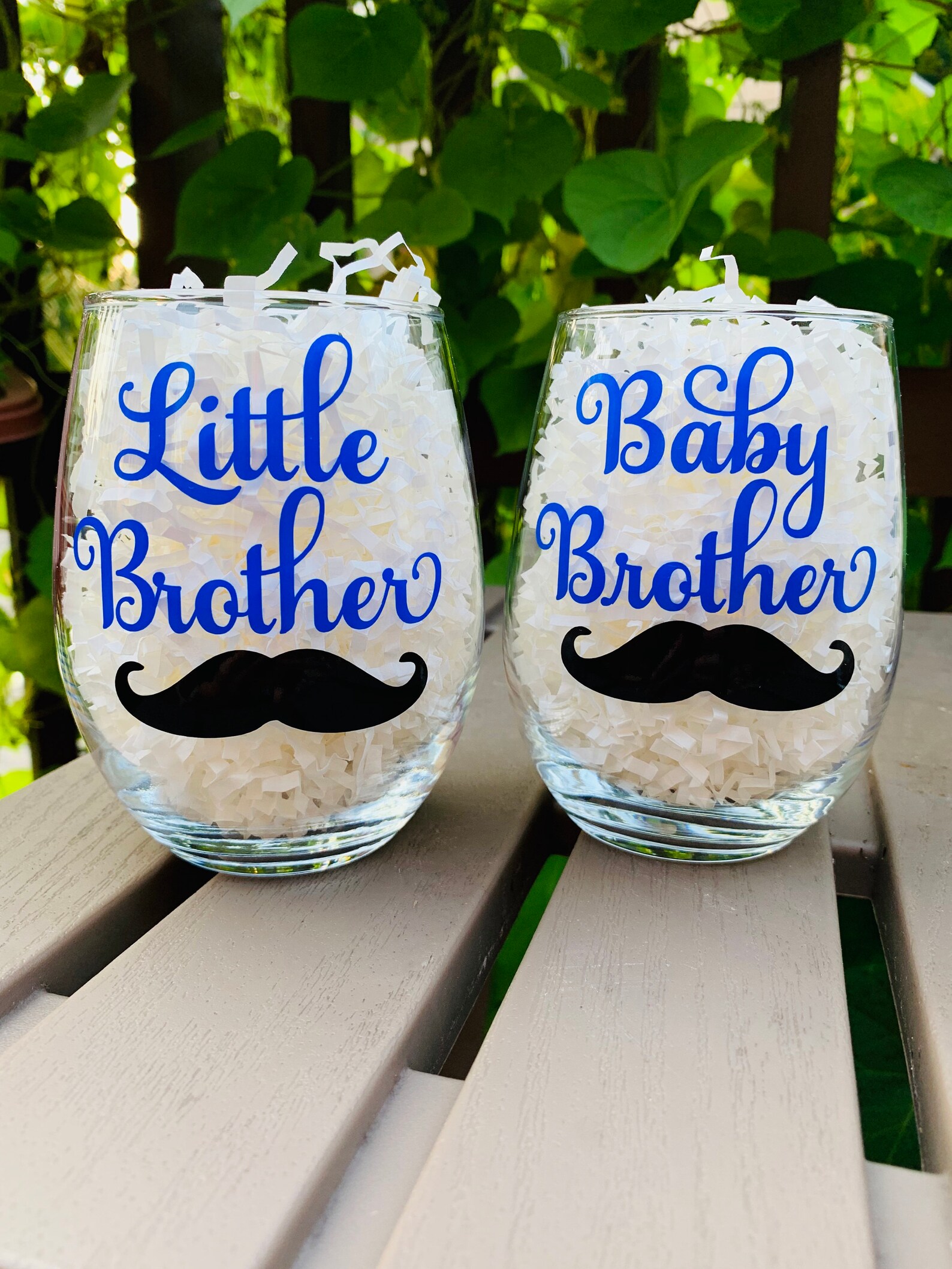 Brother Wine Glass Siblings Day Gift Big Brother Middle - Etsy