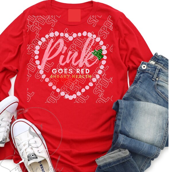 Pink Goes Red Shirt - Etsy