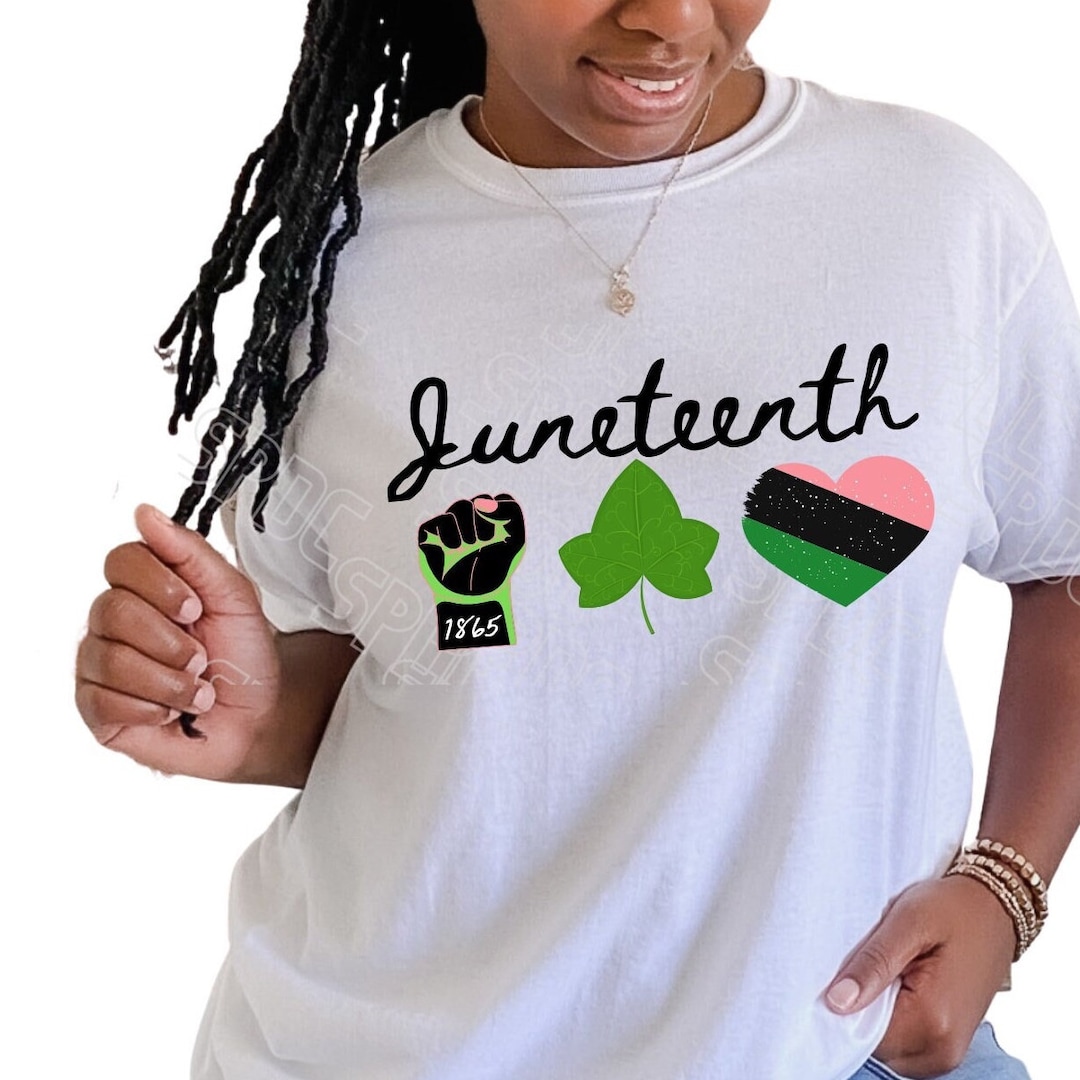 Juneteenth Shirt, PINK and Green, Unisex Shirt, Sorority Gifts ...