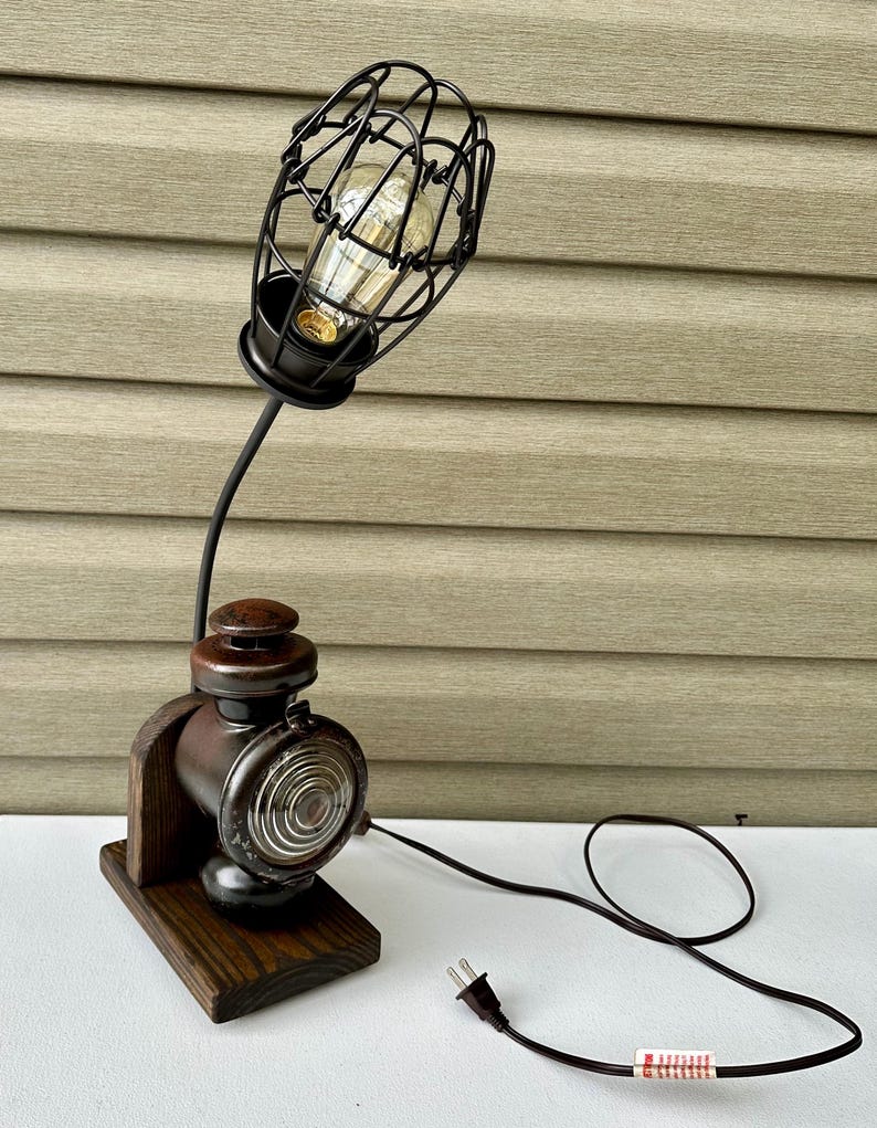 1915-1925 Model-t Kerosene Taillight Desk Lamp - Etsy