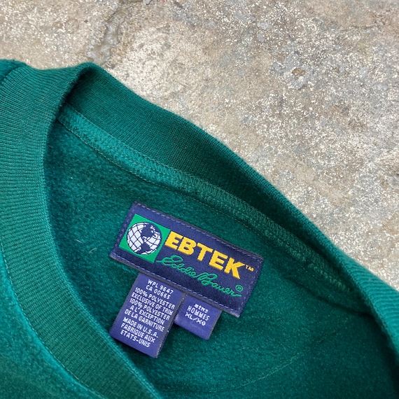 Vintage 1990s EBTEK Eddie Bauer Green Pile Fleece Swe… - Gem