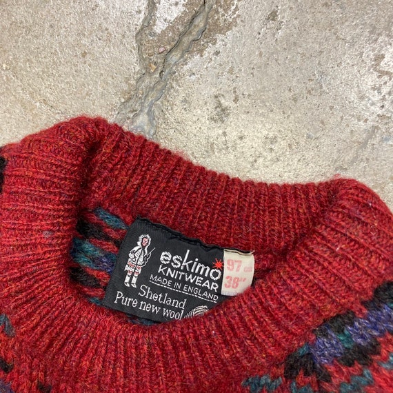 Vintage Eskimo Knitwear Made in England Chucky Fair I… - Gem