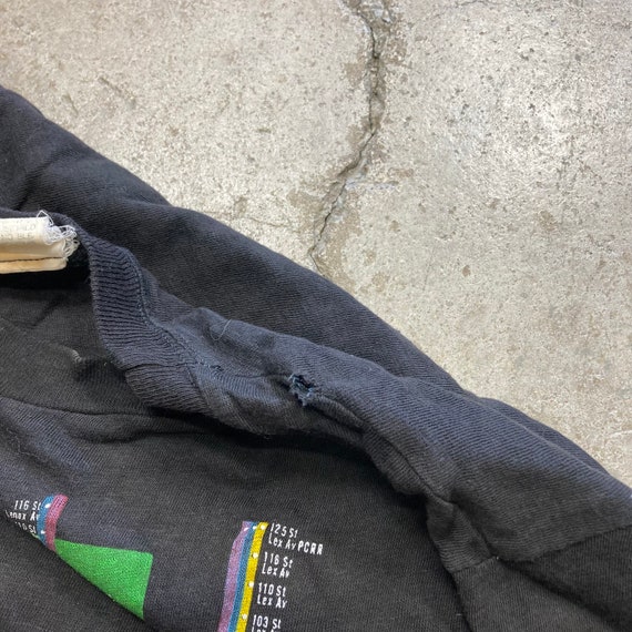 Vintage 1970s 80s Manhattan MTA Subway Map Black All… - Gem