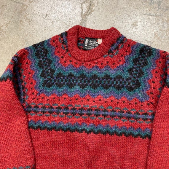 Vintage Eskimo Knitwear Made in England Chucky Fair I… - Gem