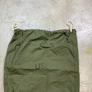 Vintage 1960s 1966 US Army OG 107 Cotton Sateen Barrack Bag Vietnam War ...