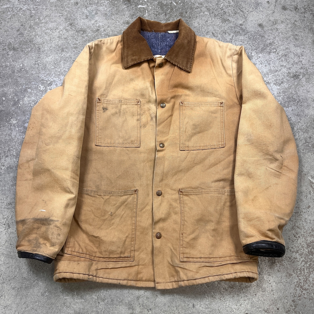 Vintage 1980s Walls Duck Canvas Blanket Lined Chore Coat Jacket Large/xl - Etsy