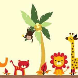 Palm Tree Decal Palm Tree Sticker Desert Animal Wall Decal Desert ...