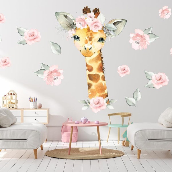 Baby Giraffe Decals - Etsy