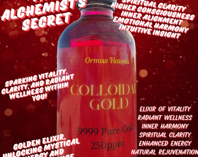 Pure Colloidal Gold 60PPM Not a Ruby Red - Etsy