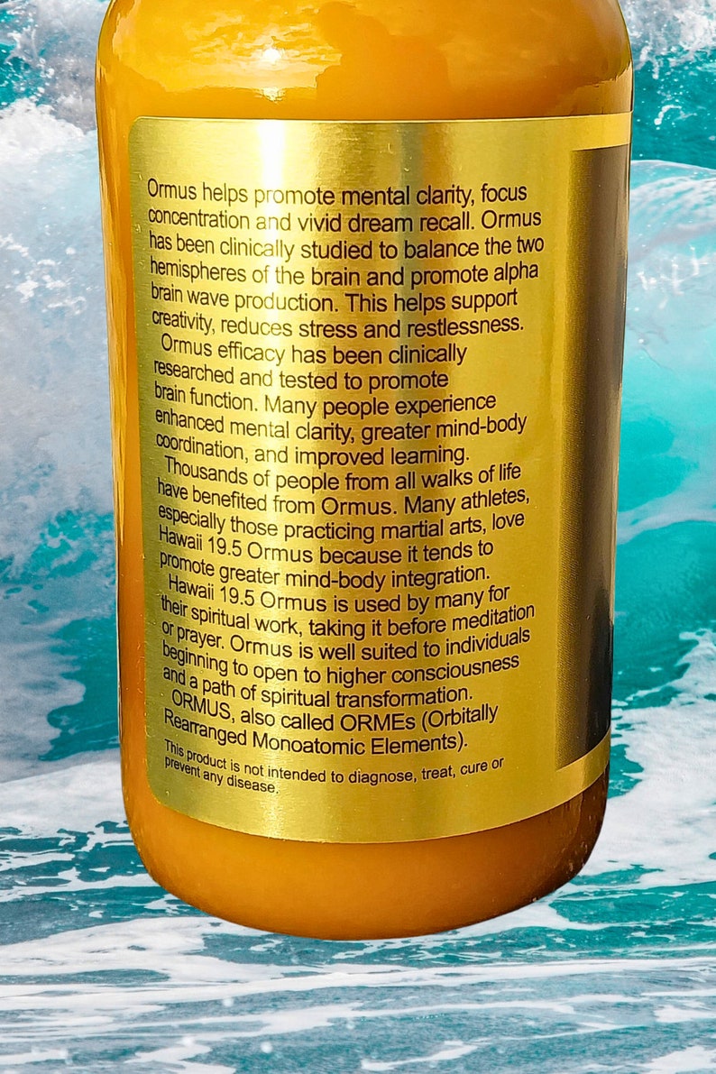 Lab-tested Ormus Monoatomic Gold Elixir: Hawaii M-state, Full Moon ...