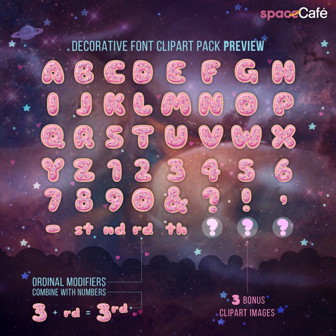 Pink Donut Font Alphabet PNG Clipart Pack - 48 Hi-res Transparent PNG ...