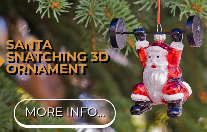Santa Snatching 3D Ornament - Etsy