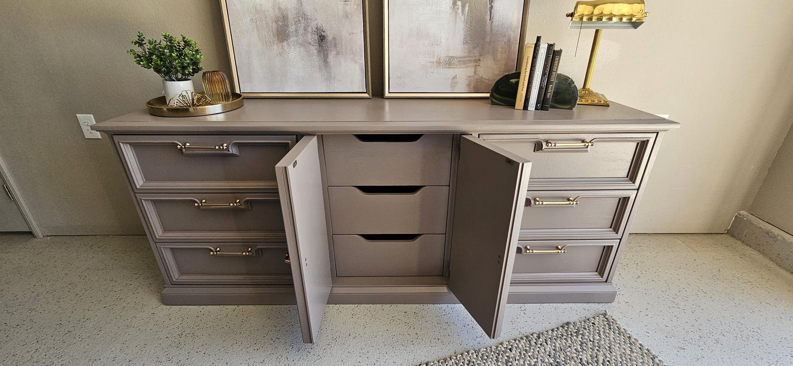 Sold** Sold ** Sold ** 72" Antique Drexel Dresser. Soild Wood. - Etsy