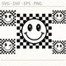 Checkered Smiley Face Svg, Checkered Smiley Png, Checkered Pattern Svg ...